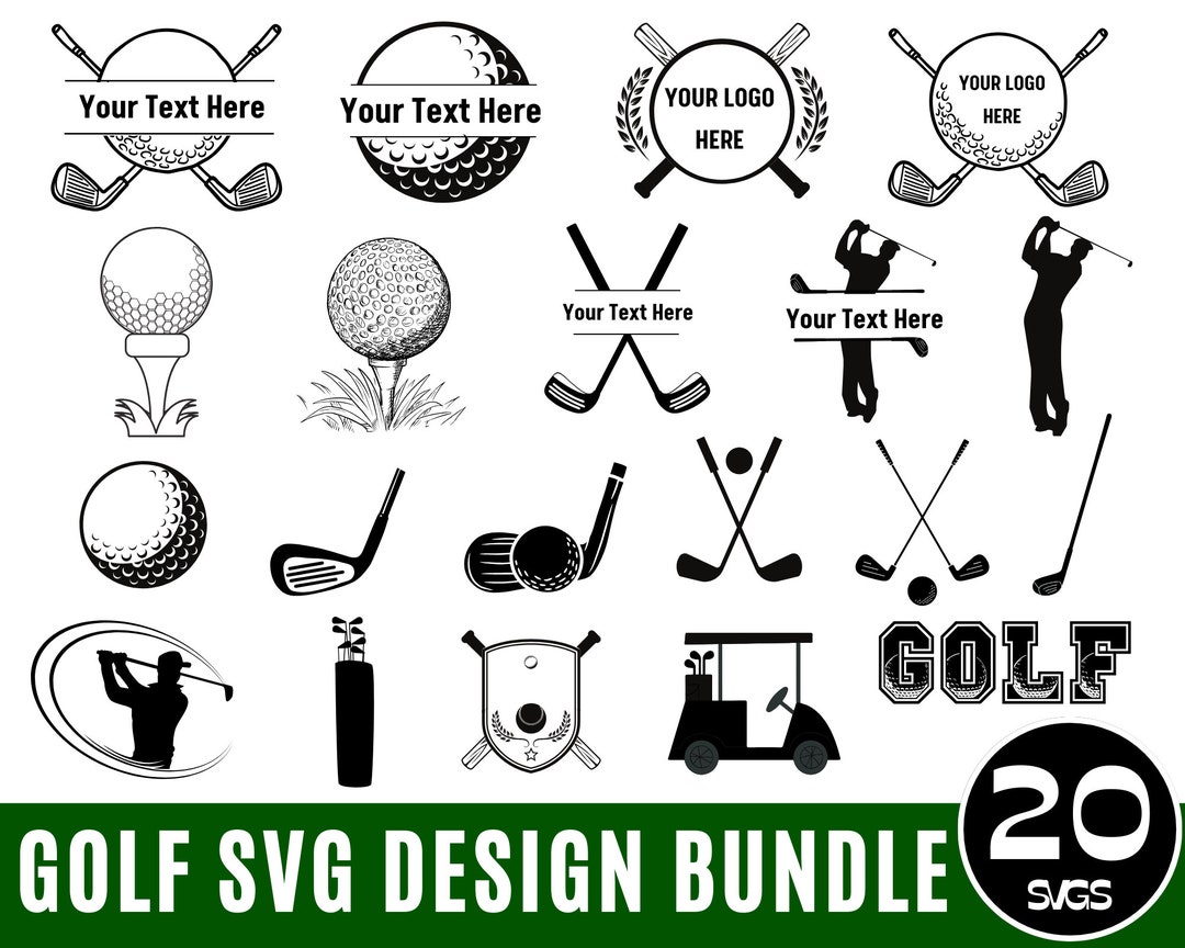 Golf SVG Bundlegolf Monogram Golfing SVG Golfer SVG Golf - Etsy UK