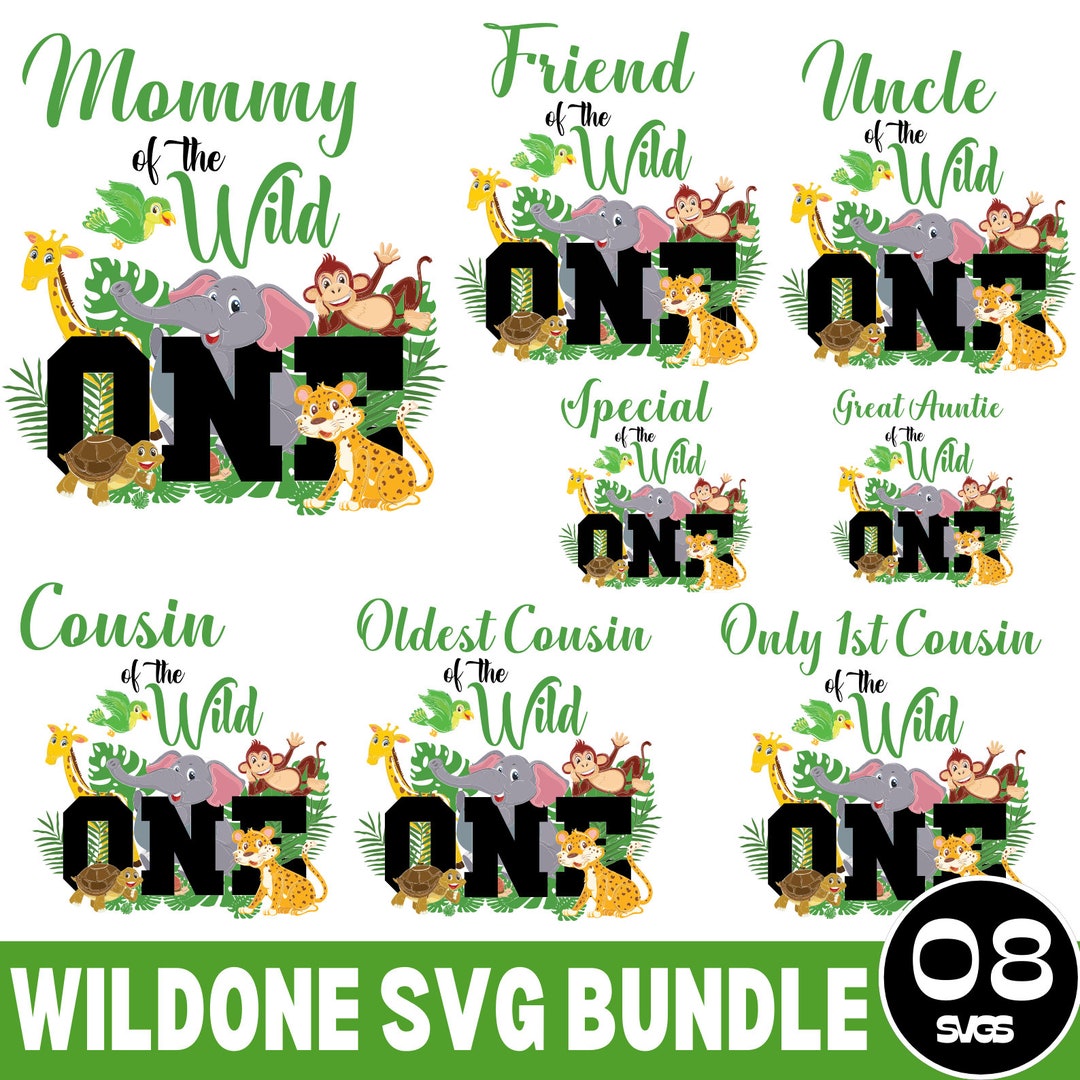 08 Wild One Family Matching PNG ,mother of the Wild One , Zoo Animla ...