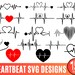 Heart Beat Svg Bundle heart Beat Svg Healthcare Heartbeat - Etsy