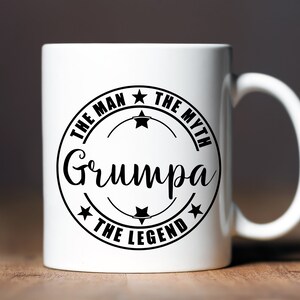 Grumpa Svg, Grumpa the Man the Myth the Legend Svg, Grandpa Svg, Dad ...
