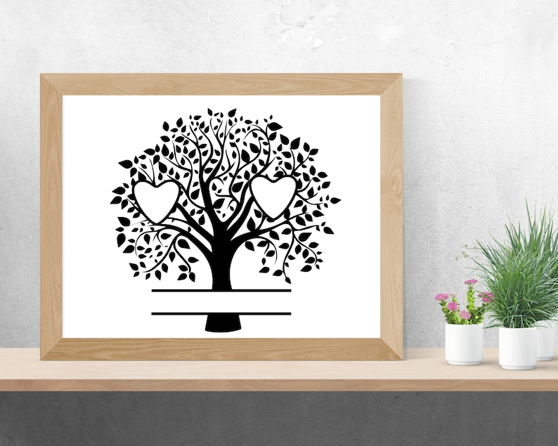 Family Tree Svg 2 Members Tree of Life Svg Family Reunion - Etsy