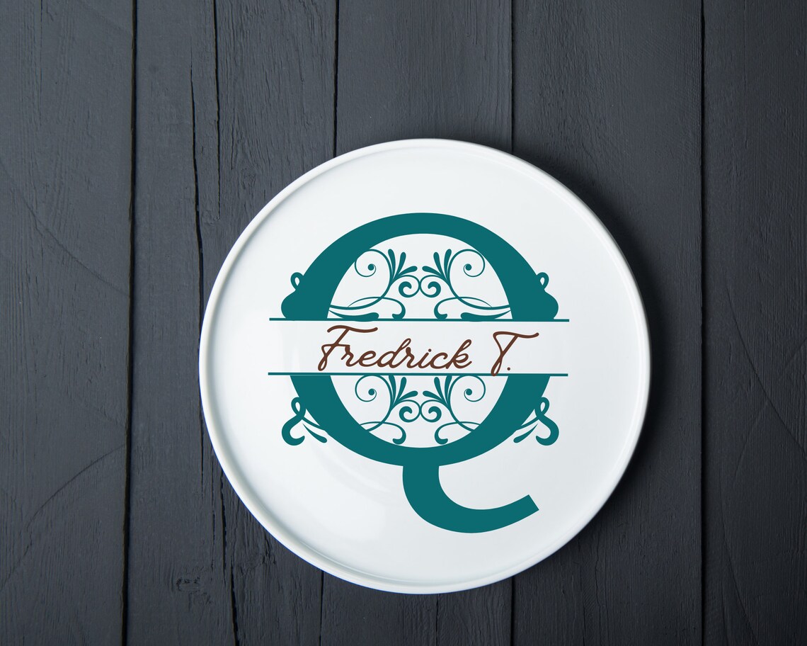 Split Monogram SVG Family Name SVG Split Alphabet Svg - Etsy