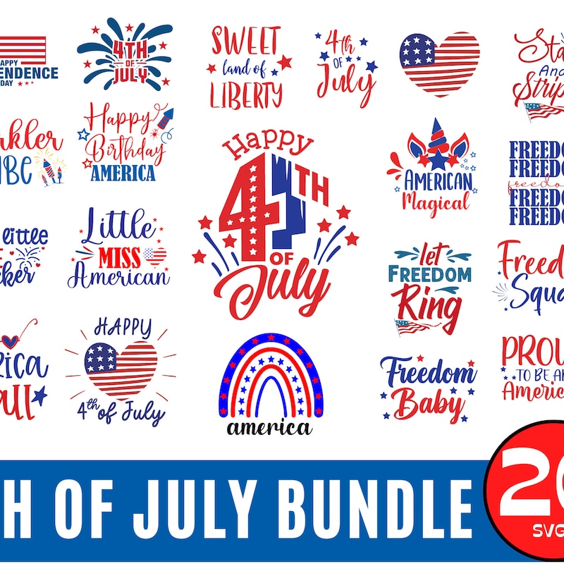 4th of July Svg - Etsy
