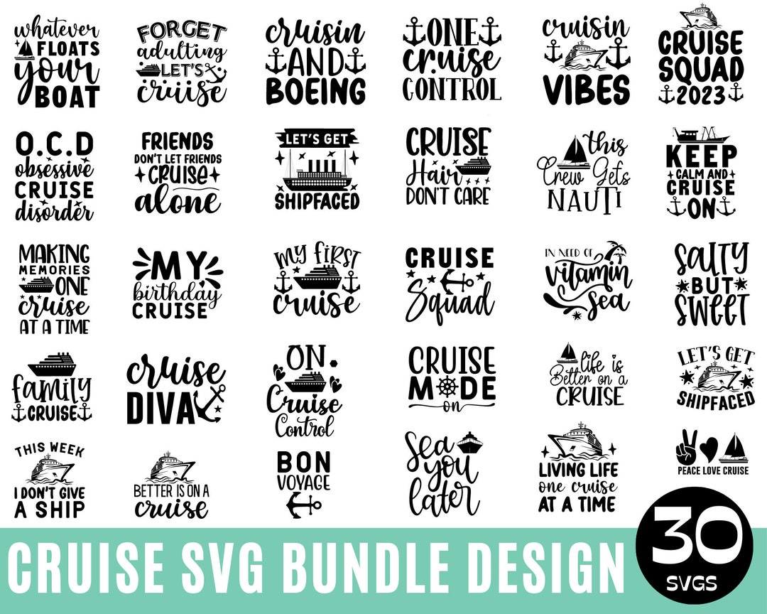 Cruise Svg Bundle, Cruise Ship Svg, Cruise Vacation Svg, Cruise Squad ...