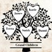 Family Tree 5 Member Svg, Family Reunion Svg, Custom Family Tree Svg 5 ...