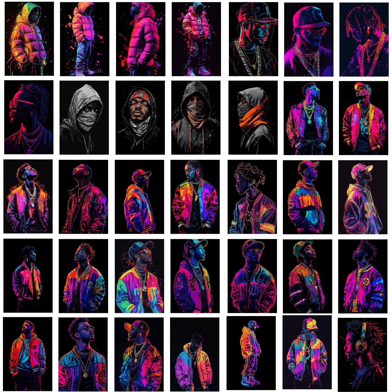 450+ Hip Hop T Shirt PNG Bundle, Rapper T Shirt Designs, Rap-themed ...