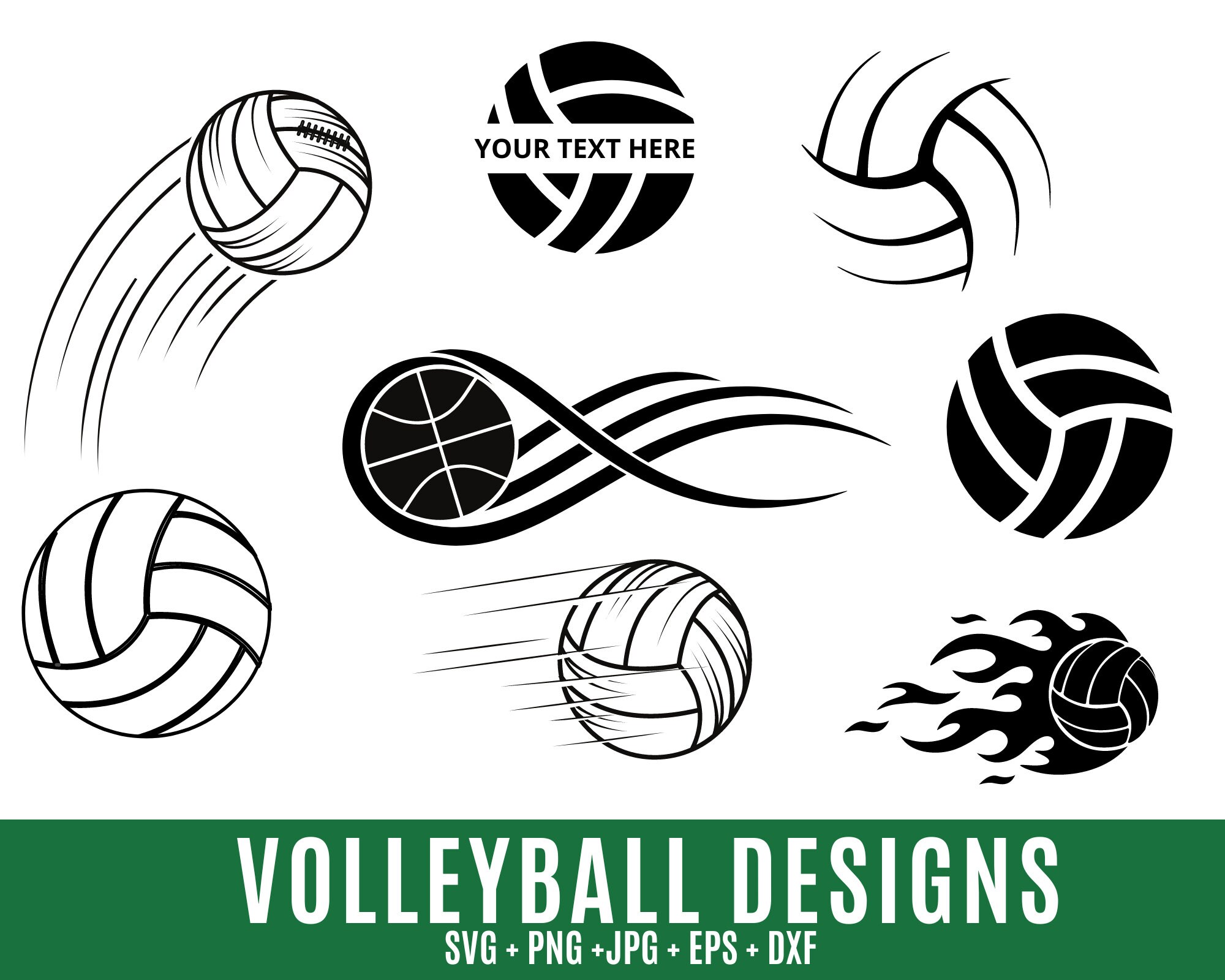 Volleyball Bundle Svg Volleyball Svg for Team Volleyball - Etsy