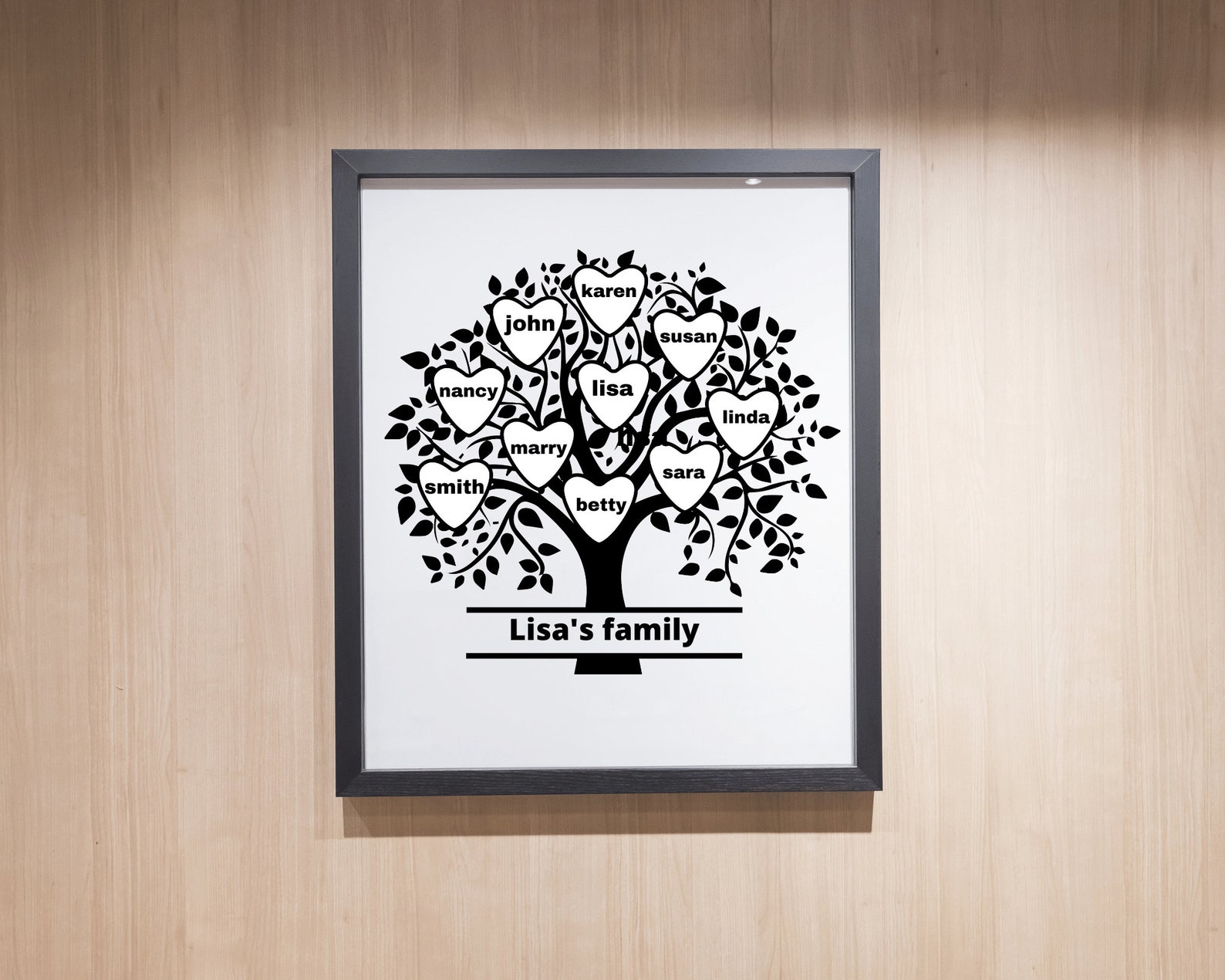 Family Tree 10 Member Svg Family Reunion Svg Custom Family - Etsy