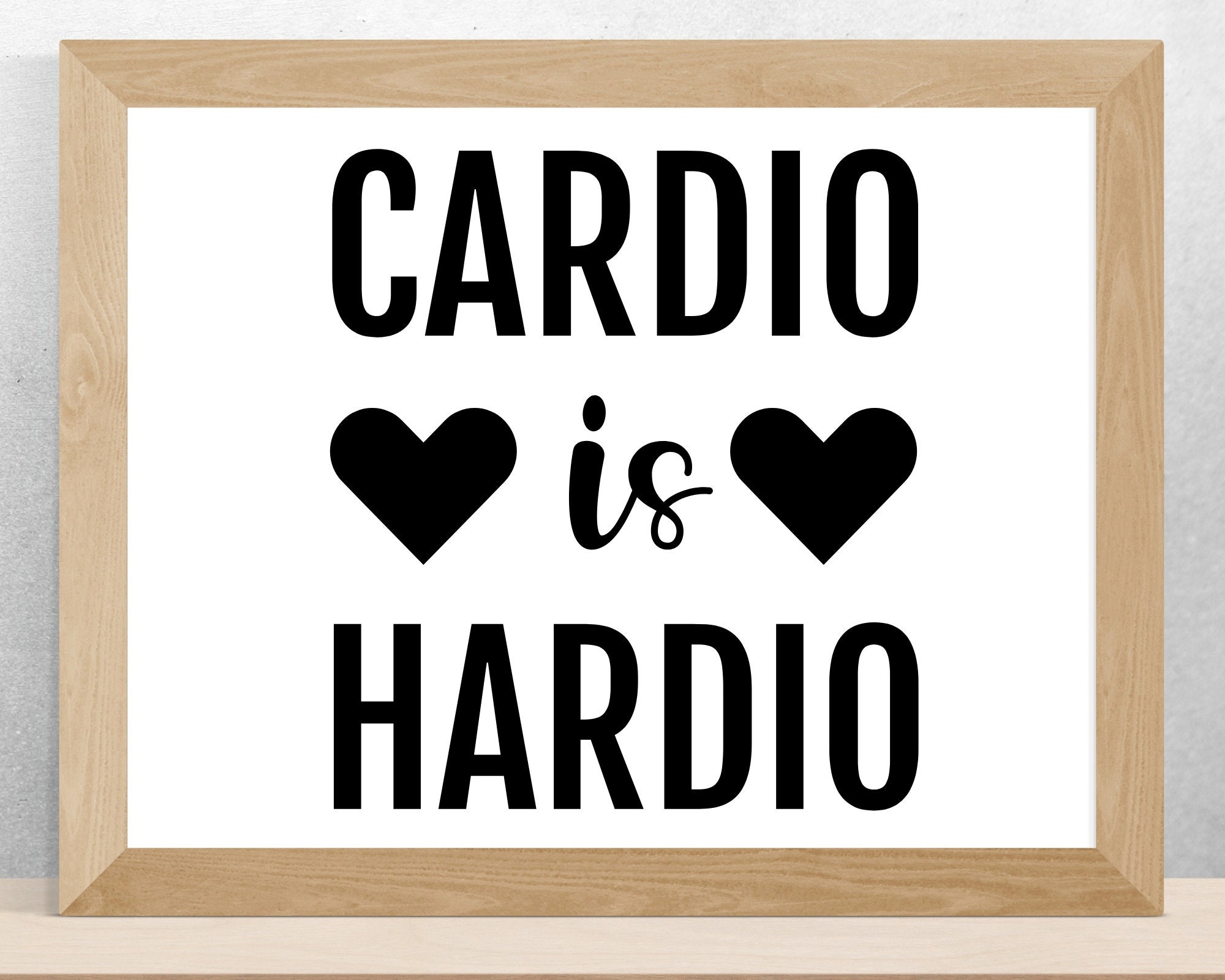 Cardio is Hardio svg / Funny Workout Svg / Motivational - Etsy México