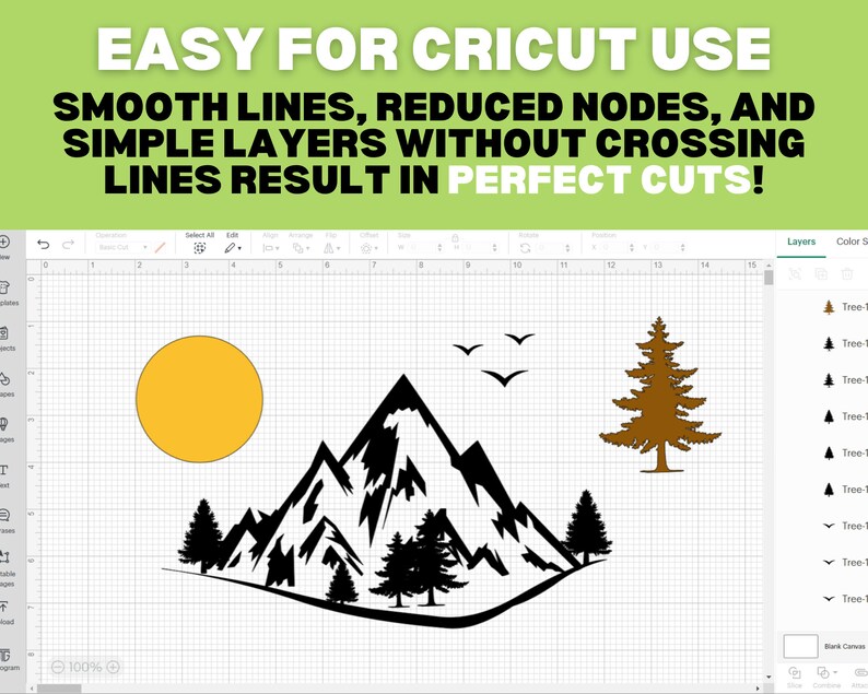 10 Pine Tree Svg Forest Outdoor Tree Vector Svg Wide - Etsy
