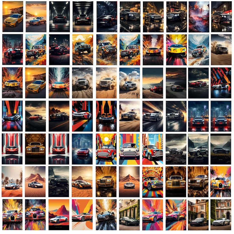 Car Posters Midjourney Designs PNG, Car Poster Designs, Digital Art ...