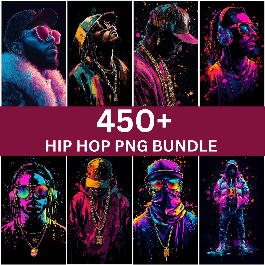 450+ Hip Hop T Shirt PNG Bundle, Rapper T Shirt Designs, Rap-themed ...