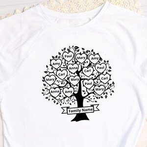 15 People Family Tree Svg, Family Tree Svg 15 Members, 15 Heart Tree ...