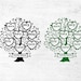 Family Tree Svg 7 Members, Family Heart Tree Svg, 7 Person Family Tree ...