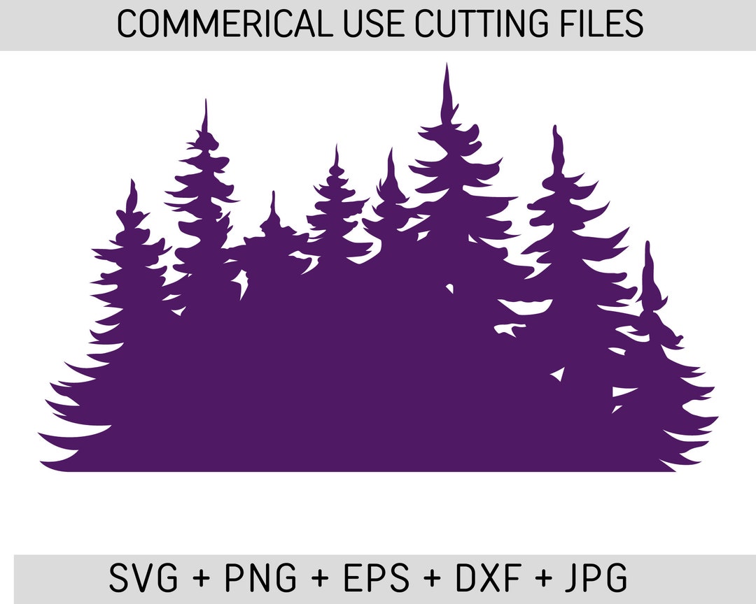 Forêt Svg, arbre Svg, pin arbre Svg, bois Svg, fichiers de coupe de ...