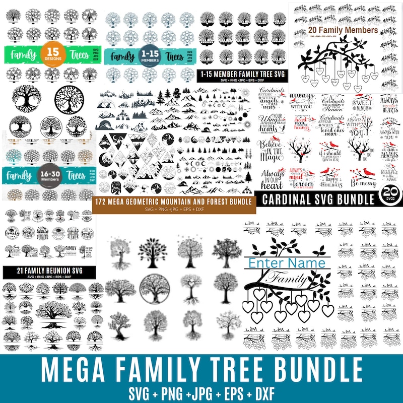 Modern Family Tree Decor - Etsy UK