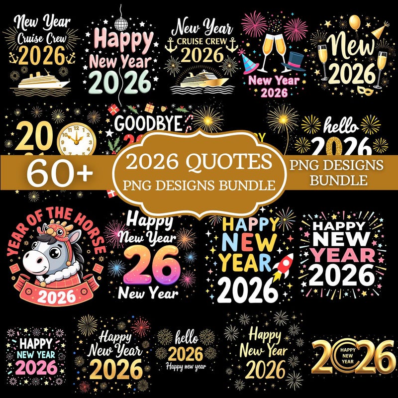 Hello 2026 Png Design - Etsy