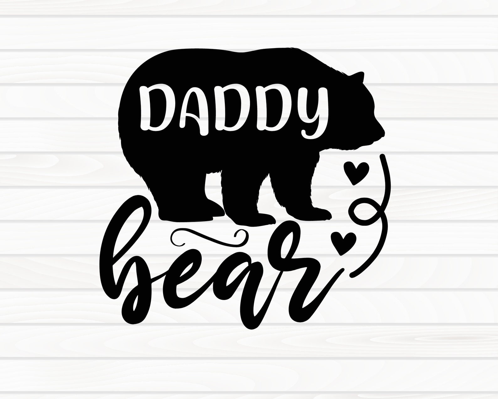 Daddy Bear Svg Fathers Day Svg Daddy Svg Father Svg Papa | Etsy
