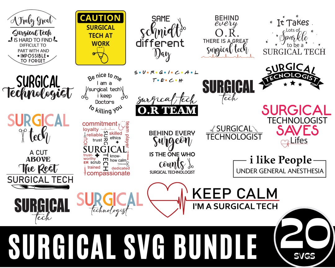 Surgical Tech SVG Bundlesurgical Technical Svg - Etsy