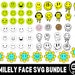 60 Smiley Face SVG Bundle, Smiley Face Svg, Drippy Smiley Svg, Happy ...
