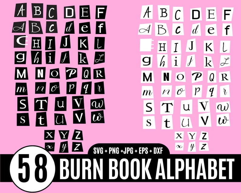 58 Burn Book Svg Burn Book Font Svg Burn Book Font for - Etsy UK