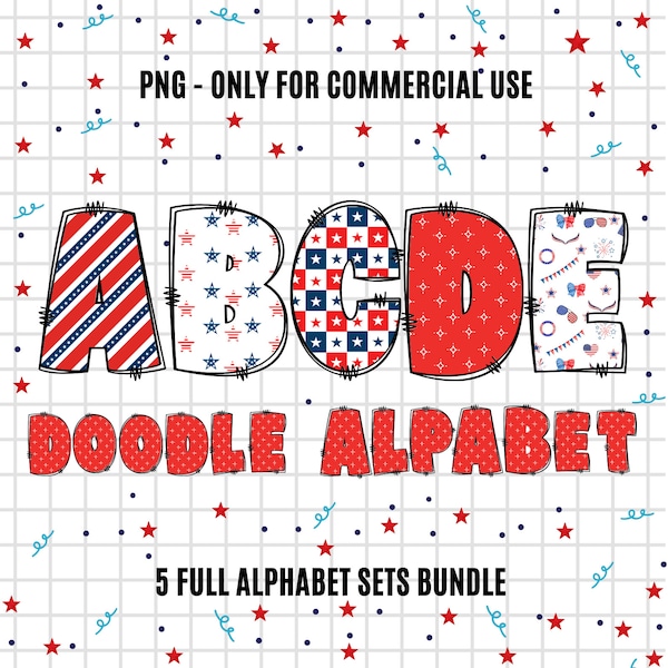 Patriotic Letters - Etsy