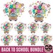 Retro Back to School PNG Bundle, Retro Kindergarten, Pre Grade Png ...