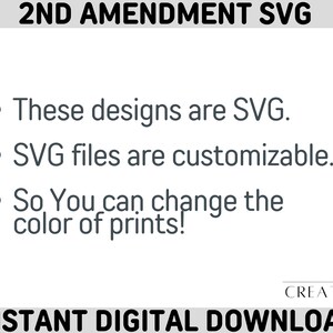 2nd Amendment Svg Bundle, Second Amendment Svg, Gun Rights Svg, 2nd Amendment American Flag Svg ...