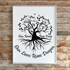 Our Roots Run Deep Shirt Design SVG Family Reunion Tree SVG Custom With ...