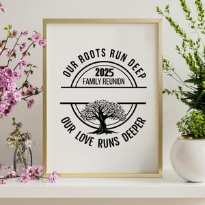Our Roots Run Deep Shirt Design SVG - Family Reunion Tree SVG Custom ...