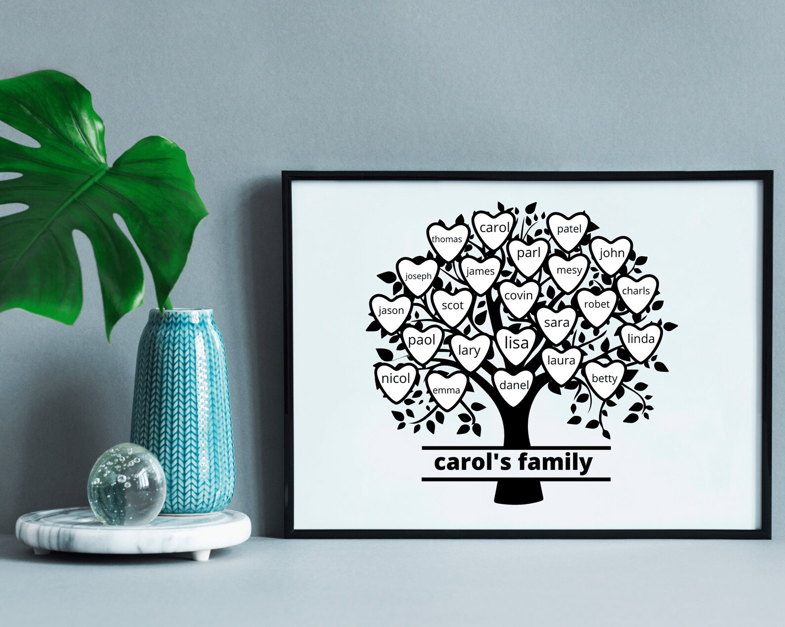Family Tree Svg 23 Members, Family Reunion Svg, Custom Family Tree Svg ...