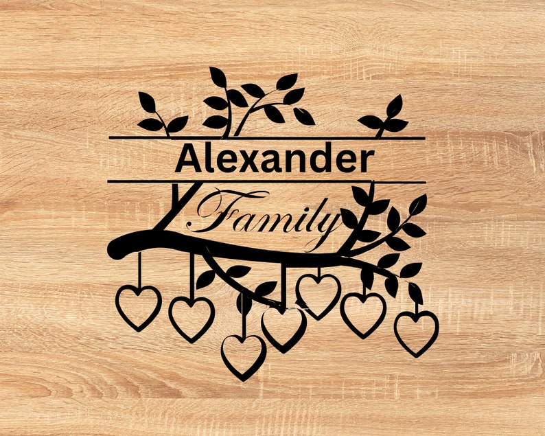 Family Tree Heart SVG Family Reunion Svg 1-7 Members Family - Etsy