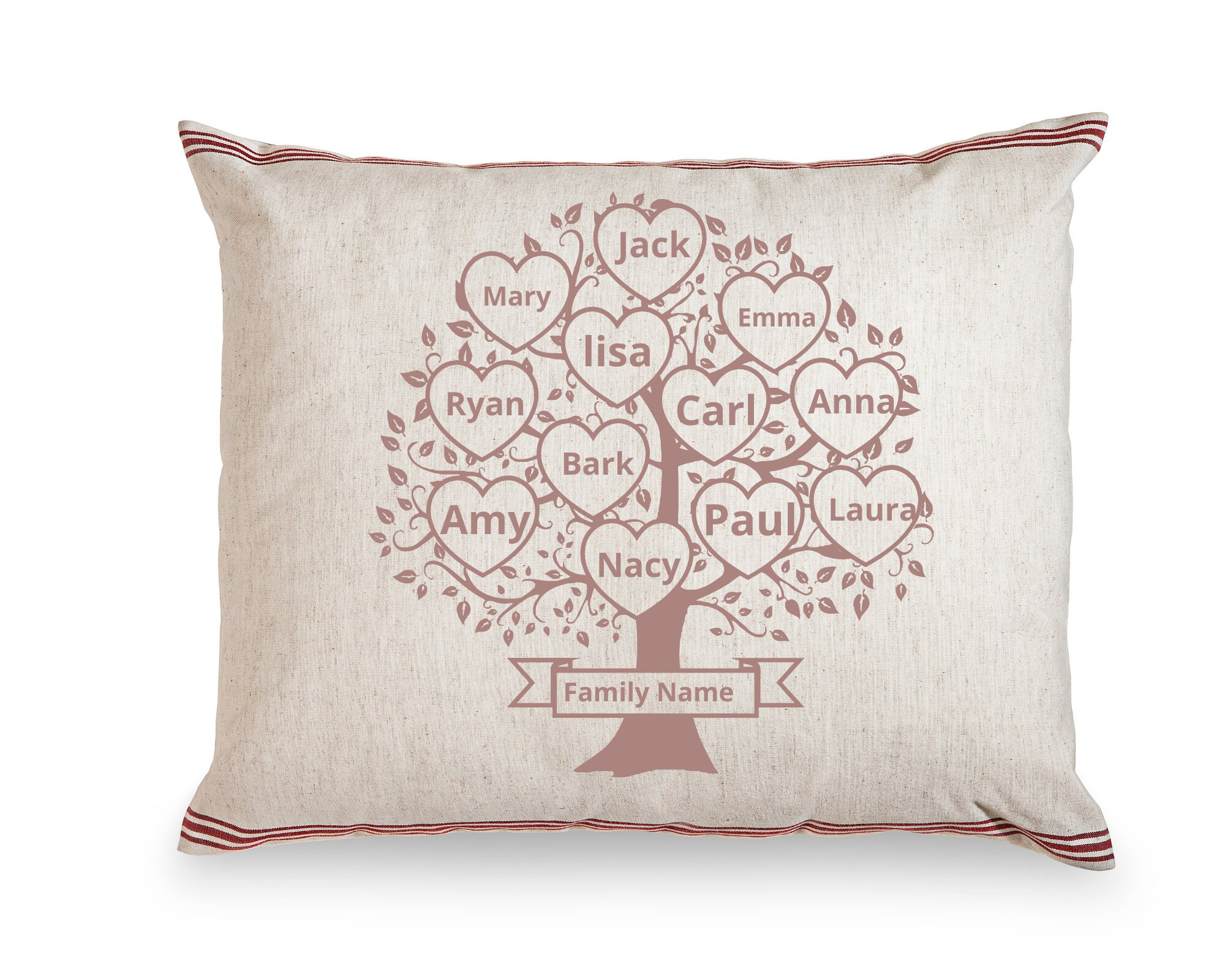 Family Tree Svg 12 Members Tree Split Monogram Family Heart - Etsy
