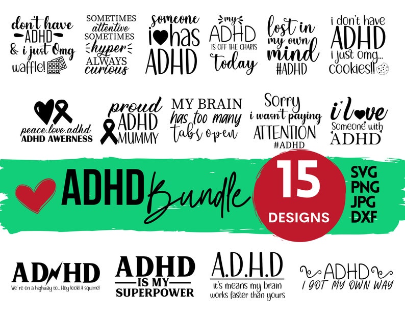 ADHD Aware Svg ADHD Awareness Adhd Svg File ADHD Cut File - Etsy Hong Kong