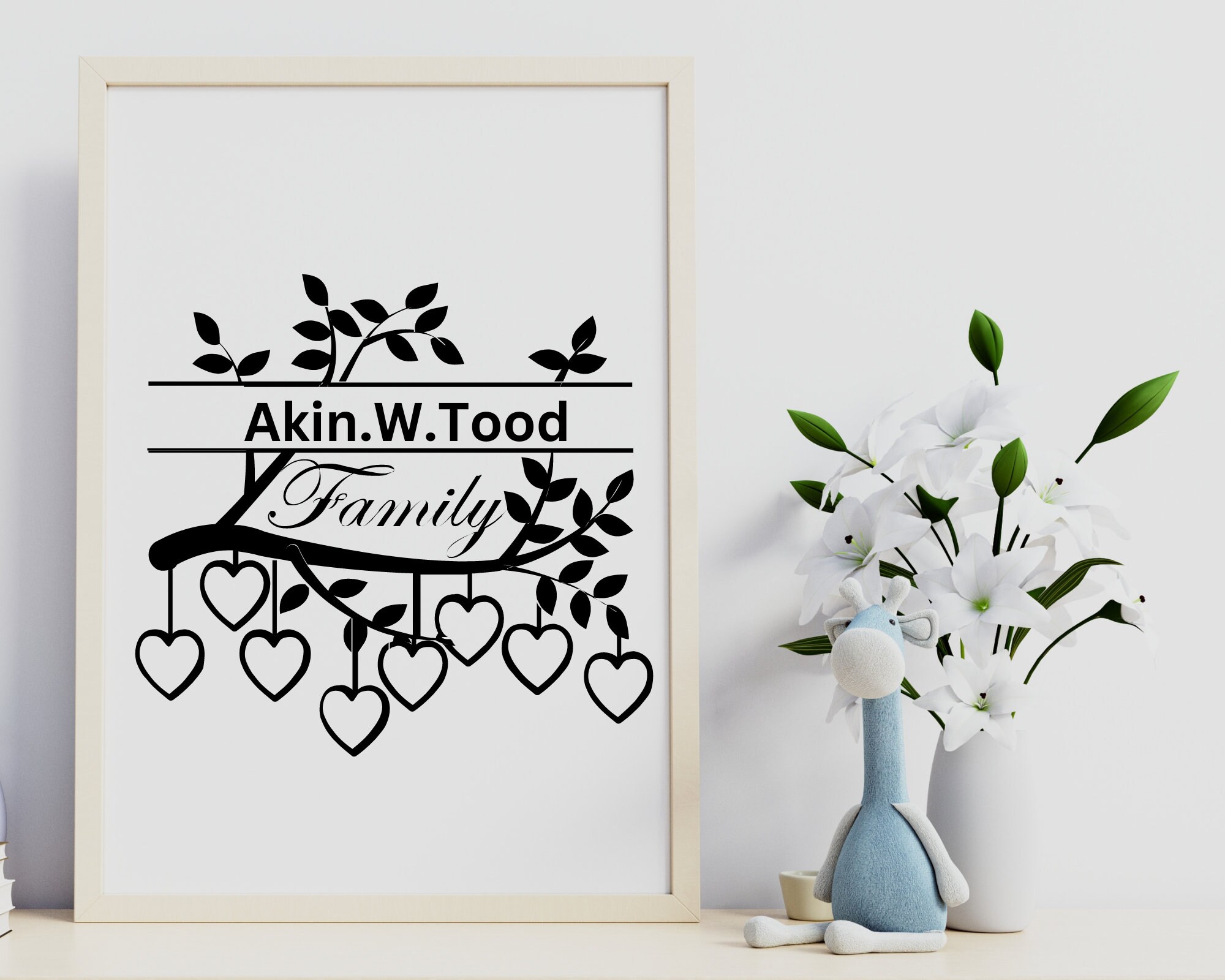 Family Tree Heart SVG Family Reunion Svg 1-8 Members Family - Etsy