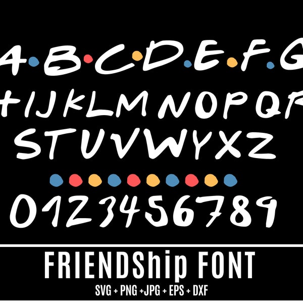 Friends Font - Etsy