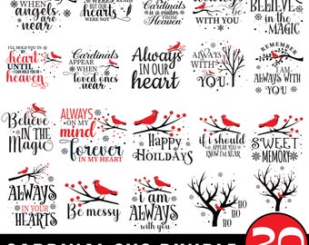 Cardinal Svg, Cardinal Memorial Quote Plotter Svg, Christmas Cardinal ...