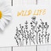 Wildflowers Svg Floral Frame Svg Split Monogram Svg Bouquet - Etsy