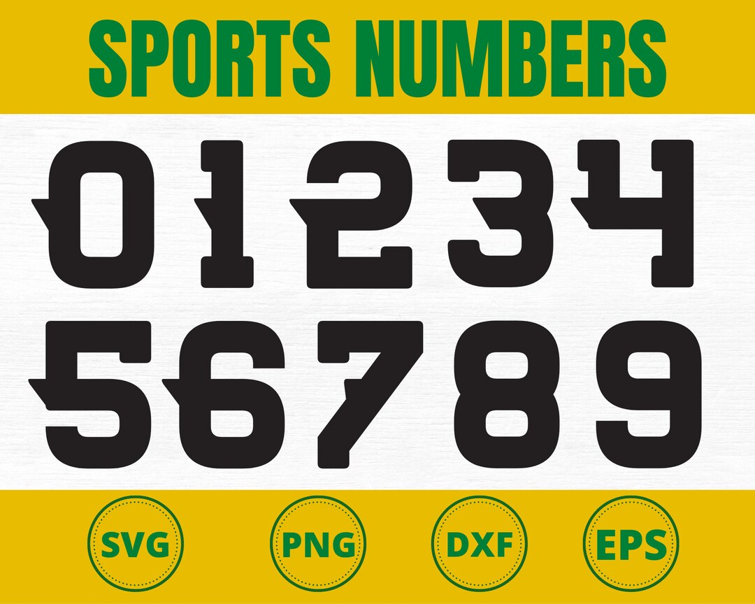 Sport Numbers Svg, KILLER COLLEGE Jersey Numbers Svg, Baseball Letters ...