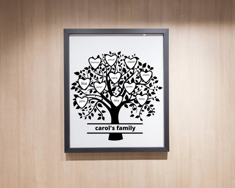 Family Tree 11 Member Svg Family Reunion Svg Custom Family | Etsy