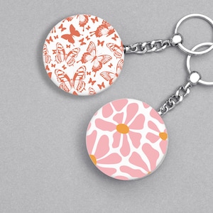 Round Keychain SVG Bundle, Key Ring Svg, Acrylic Keychain Svg, Keychain ...