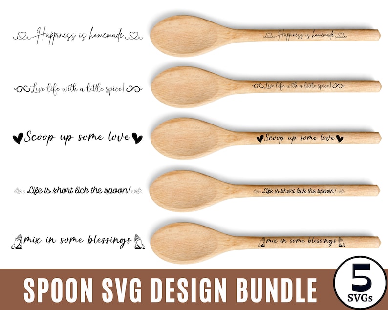 Spoon SVG Bundle, Funny Cooking Svg, Spatula Quotes, Kitchen Svg ...