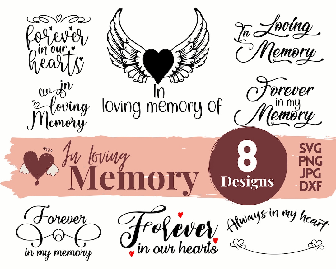 In Loving Memory Svg, Remembrance, Memorial Bundle, in Memory of Svg ...