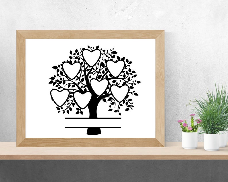 Family Tree Svg 7 Members, Tree of Life Svg, Family Reunion Svg, Family ...