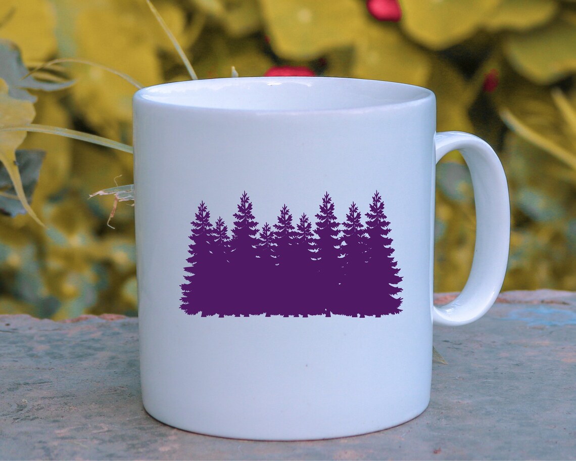 Forest Svg Pine Tree Pine Tree Border Svg Tree Line Svg - Etsy