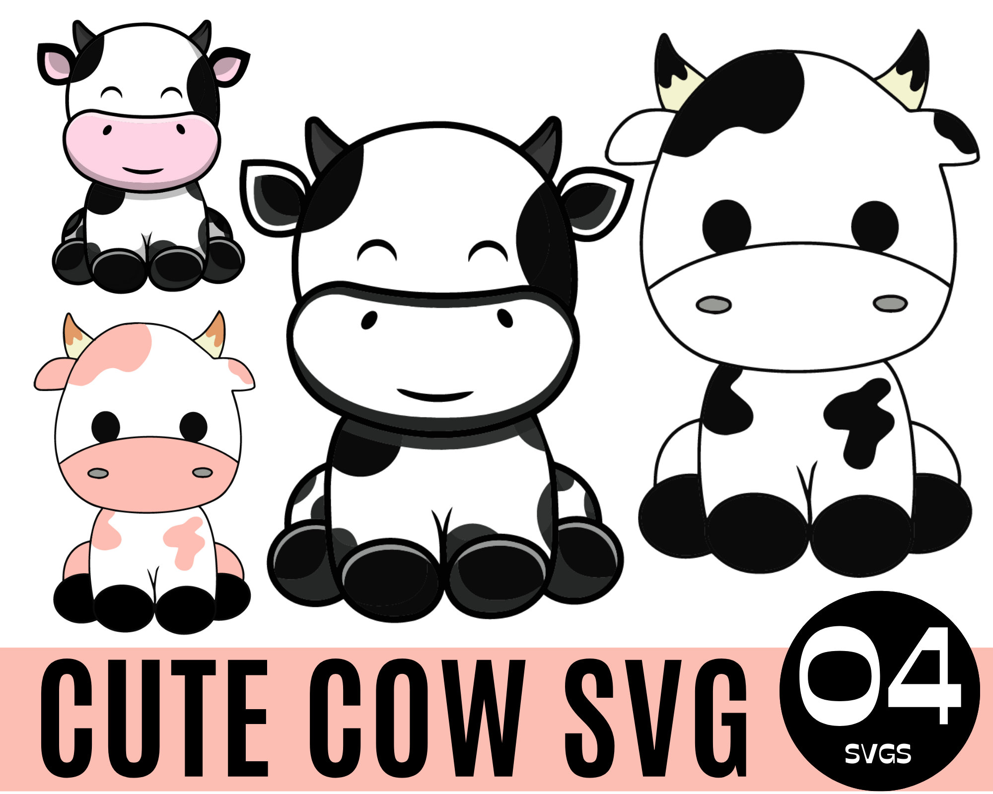 Cute Cow Svg Baby Cow Svg Cow Svg Cow Print Svg Cute Cow - Etsy