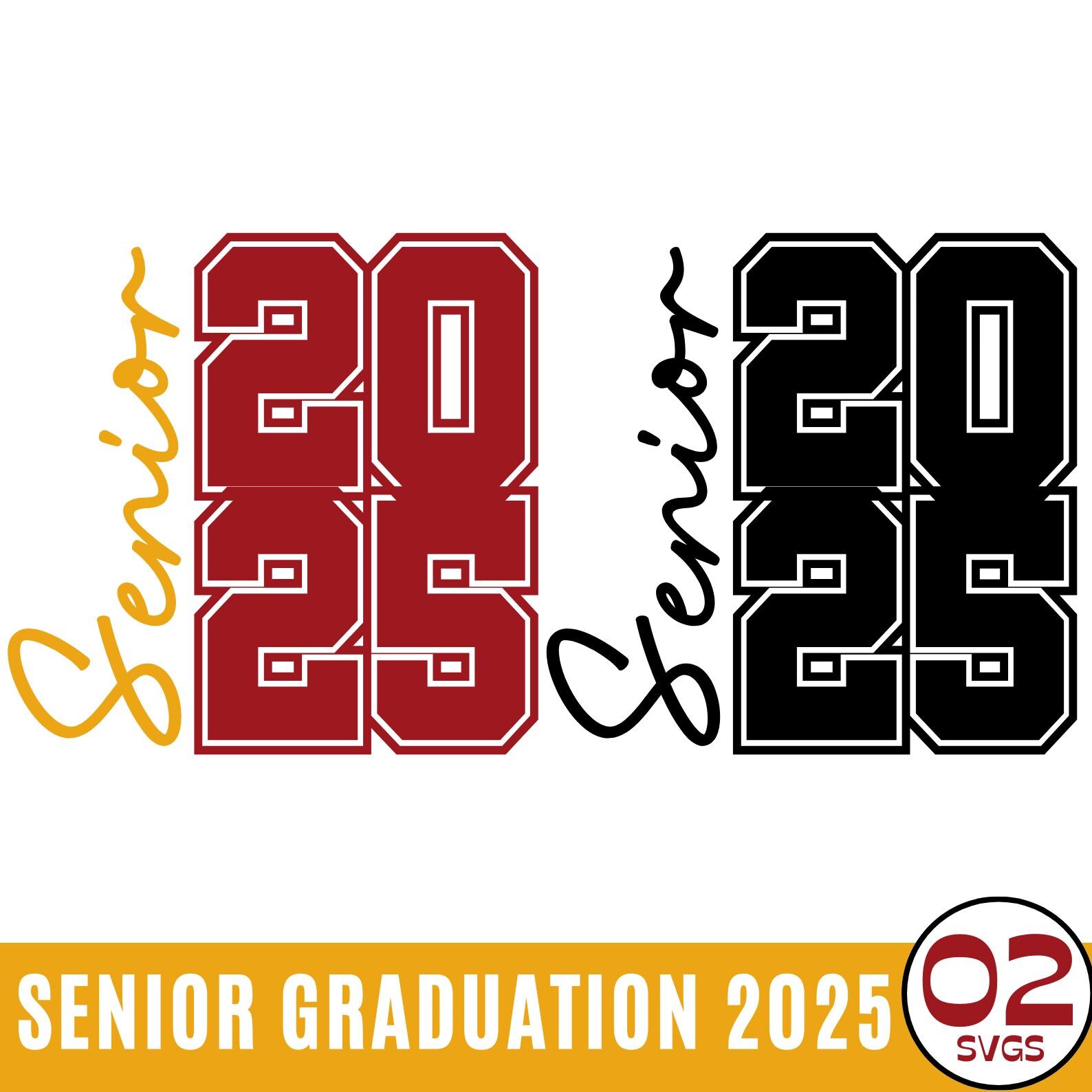 Senior 2025 SVG, Senior Class of 2025, Graduation Svg, High School ...