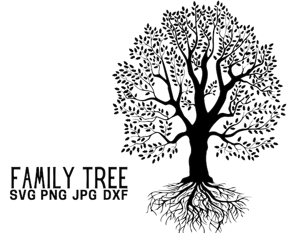 Family Reunion Tree Clip Art Black And White