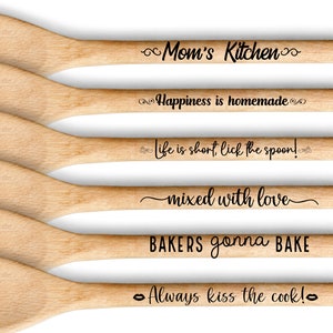 Wooden Spoon Svg Bundle, Funny Kitchen Quotes Svg, Spoon Handle Sayings ...