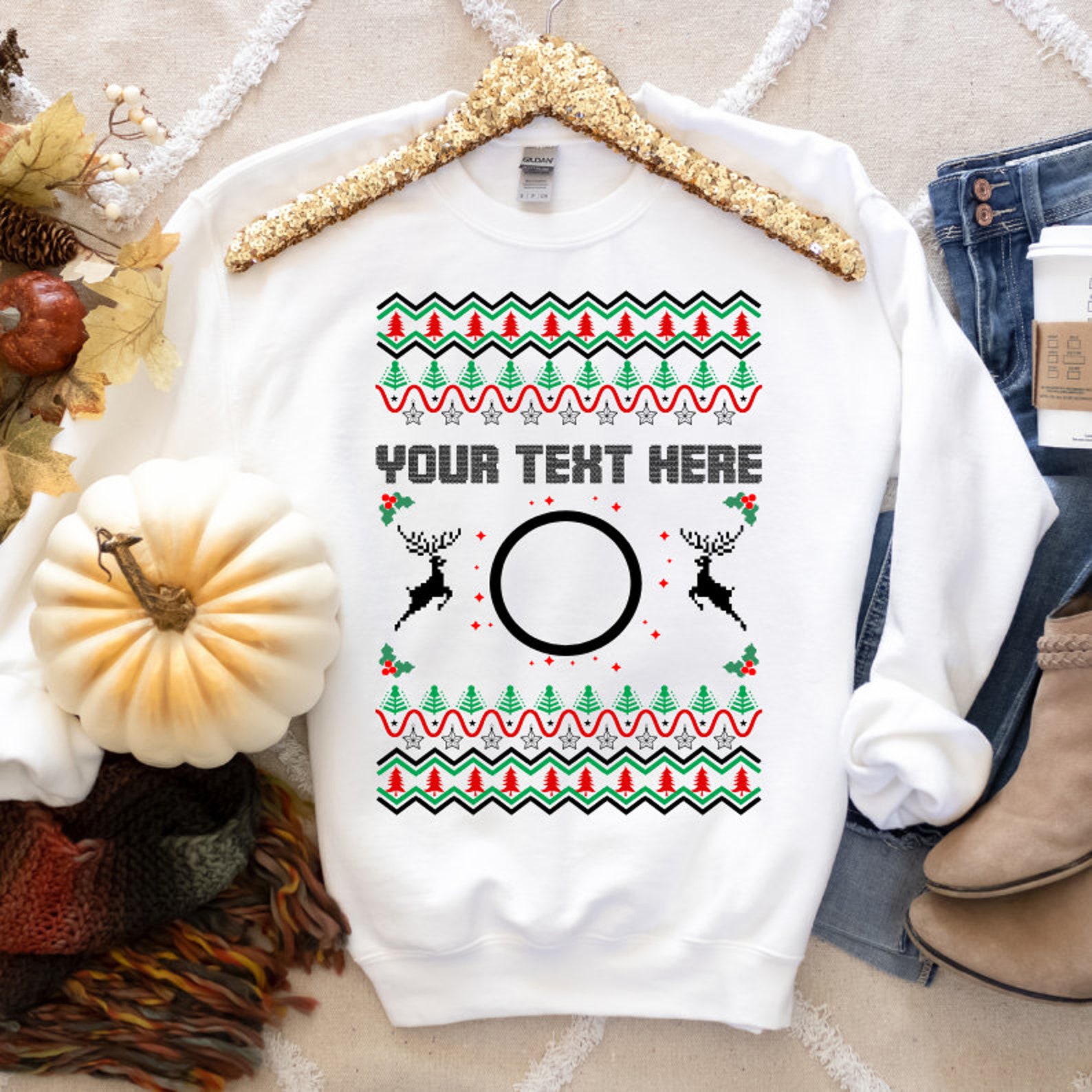 Ugly Sweater SVG Bundle, Christmas Ugly Sweater Templates, Ugly Sweater ...